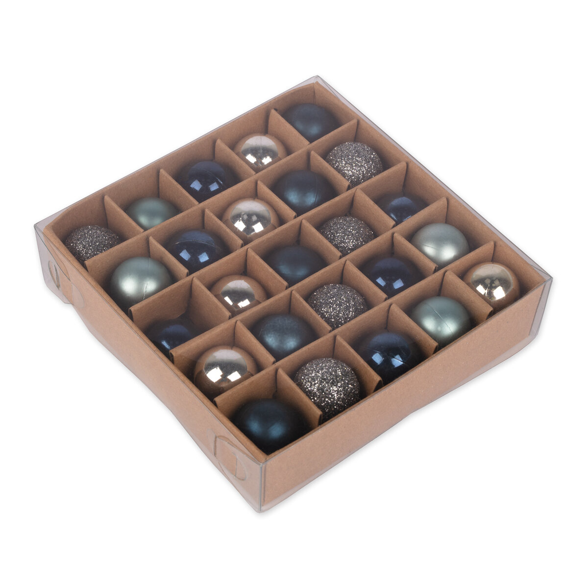 SNOWEEKON SNW-A046-MZ37 Набор елочных шаров диаметром 2 см, 25 шт, декоративные игрушки для елки