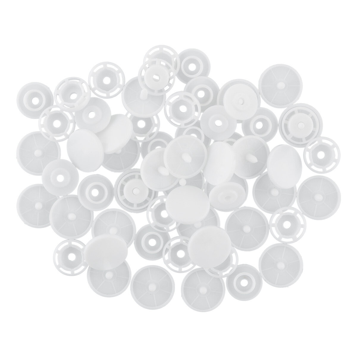 Micron POM-15-EN09 пластиковые кнопки d 15 мм, 15 шт, №001, белые, для электроники