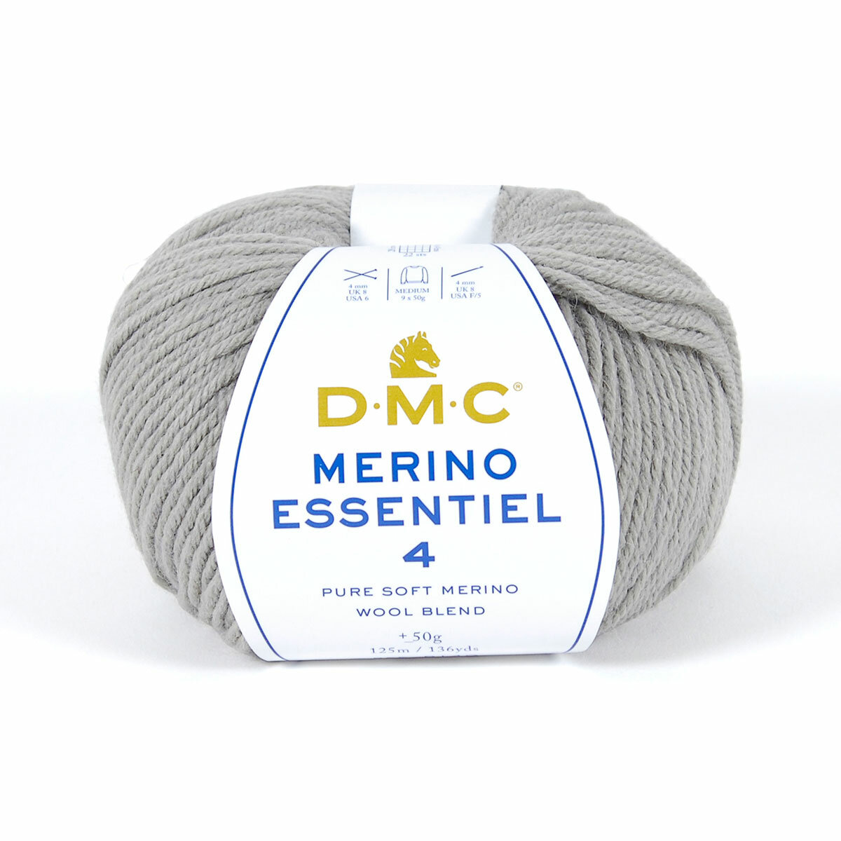 DMC Merino Essentiel 4 50% шерсть 50% акрил 125 м на 50 г цвет 883 розовый для вязания 1шт
