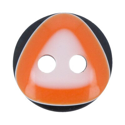 Пуговица "Gamma" GF 0020 18 " ( 11 мм) №А008/С523 черный/оранжевый