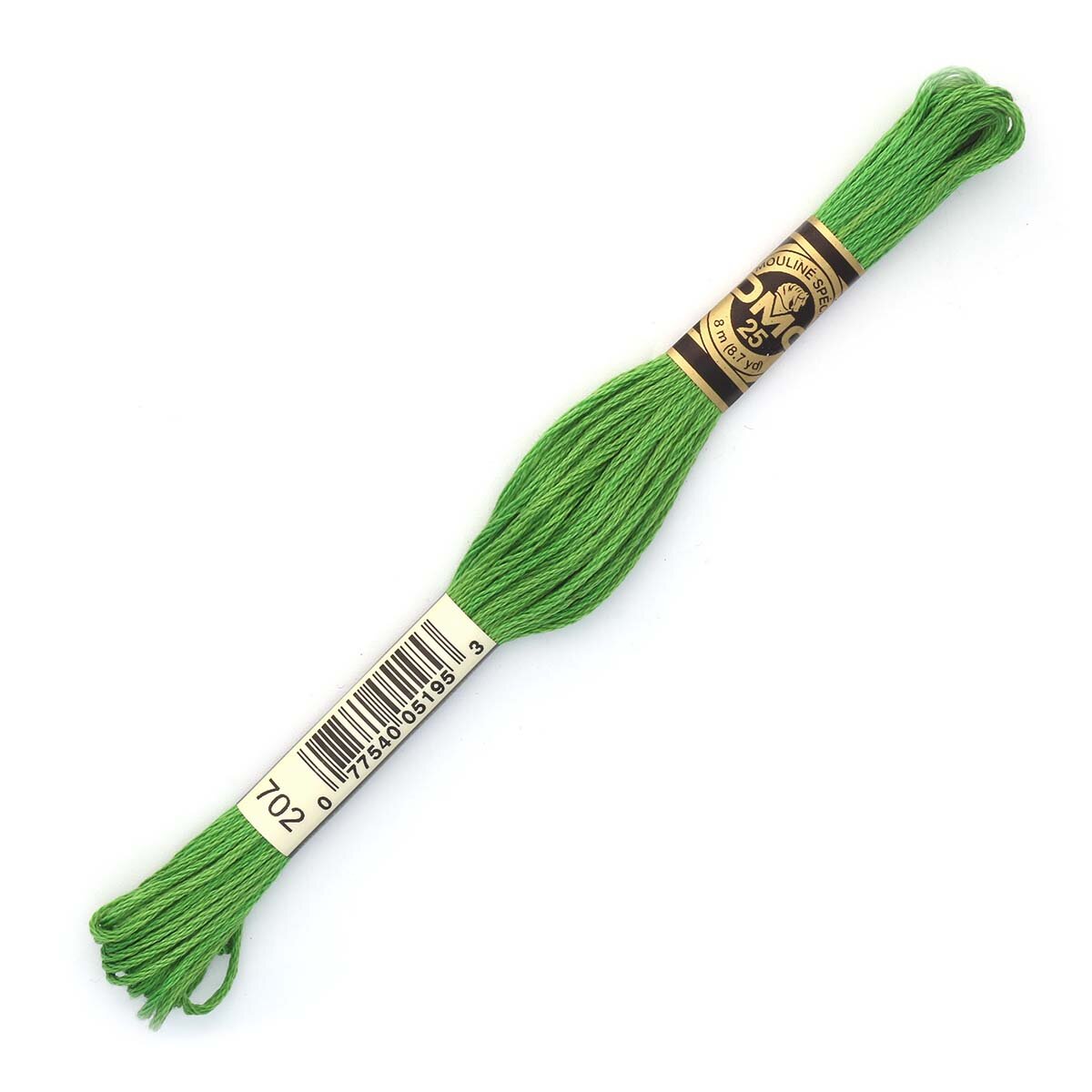 Мулине одноцветный набор DMC 117, мерсеризованный хлопок, 8 м (702), 12 шт