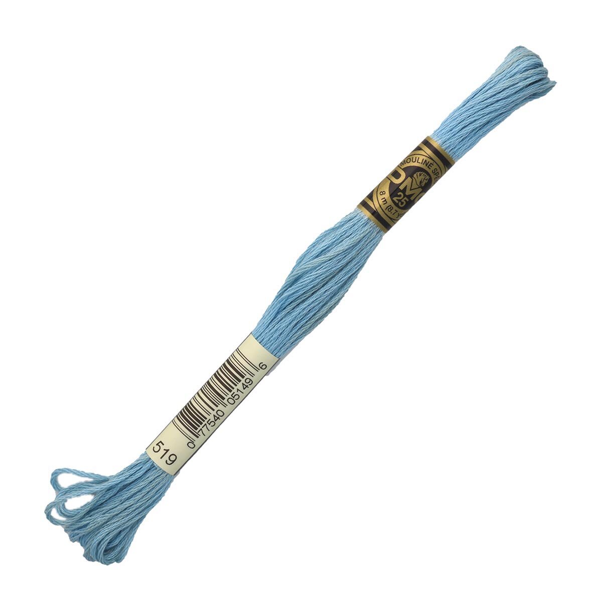 Мулине одноцветный набор DMC 117, мерсеризованный хлопок, 8 м (519), 12 шт