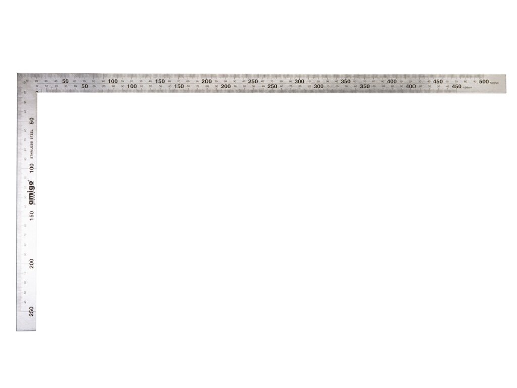 Угольник измерительный 500 x 250 мм AMIGO, 75050