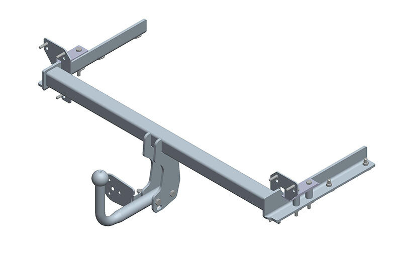Фаркоп Avtos на KIA SPECTRA (1999-2011), SEPHIA II (1998-04.2004)(паспорт и сертификат в комплекте)(без электрики)KI 14 (90x20x16)