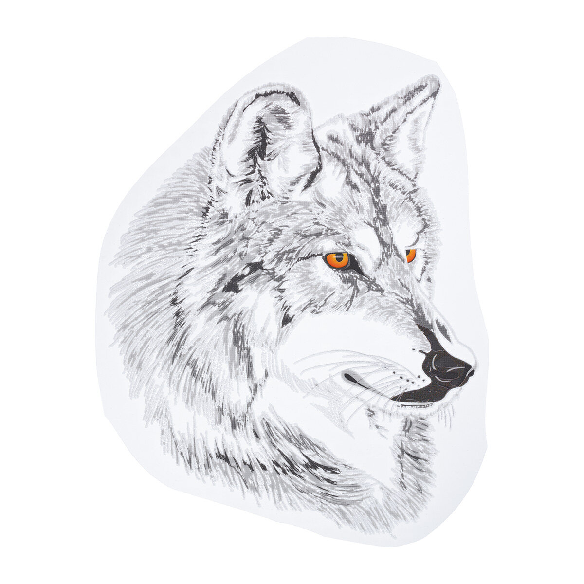 Gamma M №02-JW09 Термотрансфер М-230 Волк 16х12.8 см для ткани хлопок синтетика для принтов 1шт