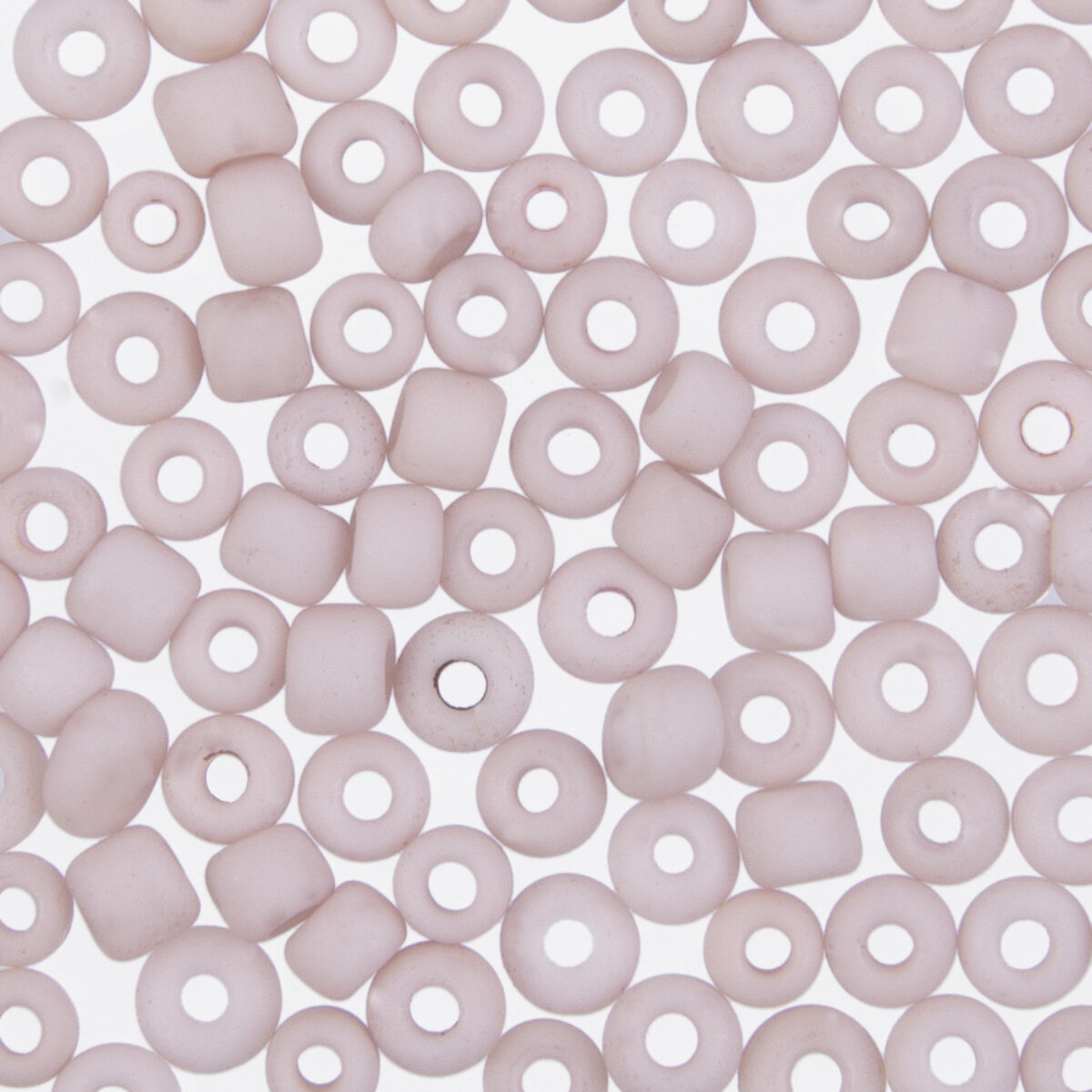 Бисер "Zlatka" круглый GR 08/0 10 г №1001 серый макарун