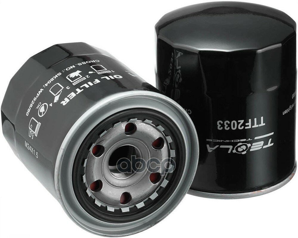 Фильтр масляный Mazda 6 02-; CX-5 11-; Jeep Cherokee 01-08, Wrangler 96-18, Liberty 01-08 Tesla Tech Tesla Technics арт. TTF2033