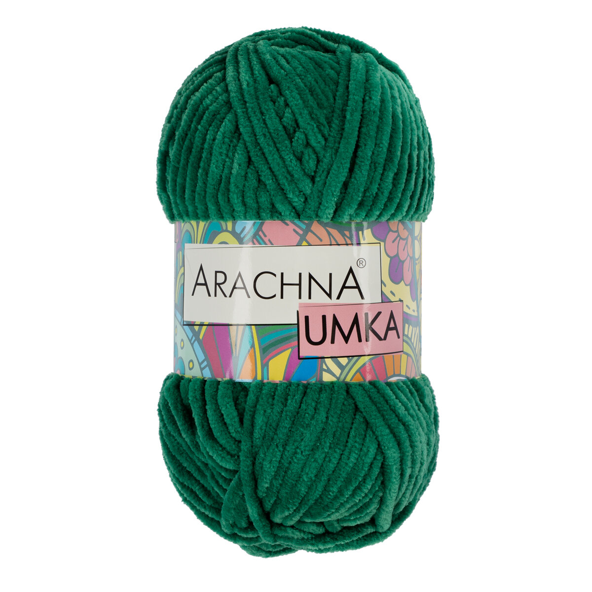 Пряжа ARACHNA "UMKA" 100% полиэстер 100 г 120 м №26 зеленый