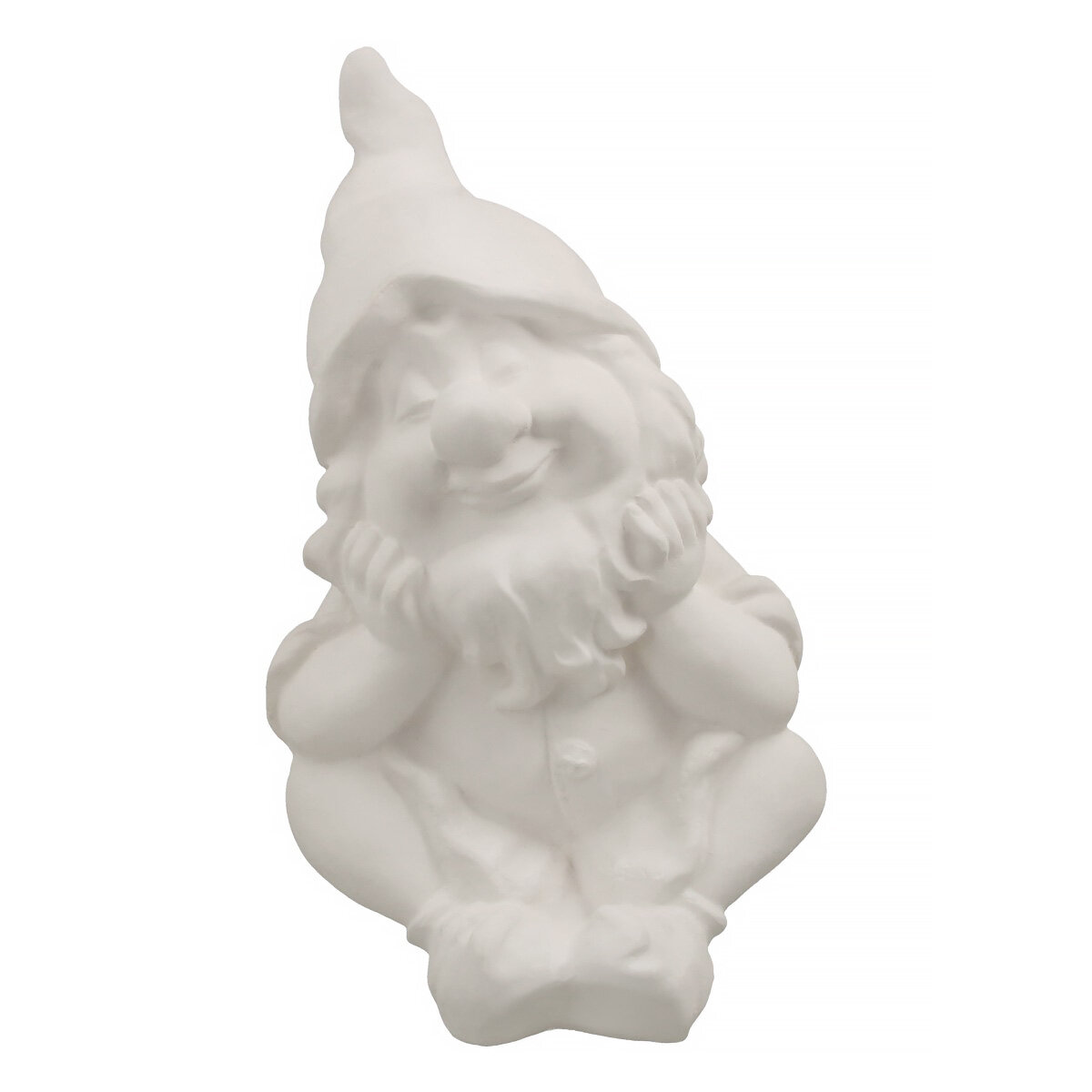 Love2art Яб-21-PD32 Заготовка для декорирования Гипсовая копилка Гном, 13×13×22 см