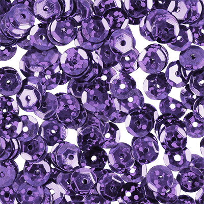 Пайетки россыпью "Zlatka" ZC 6 мм 10 г №05 яр. сиреневый