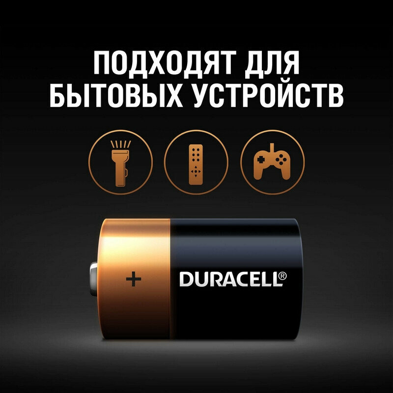 Батарейка DURACELL BASIC D/LR20-2BL — фото 1