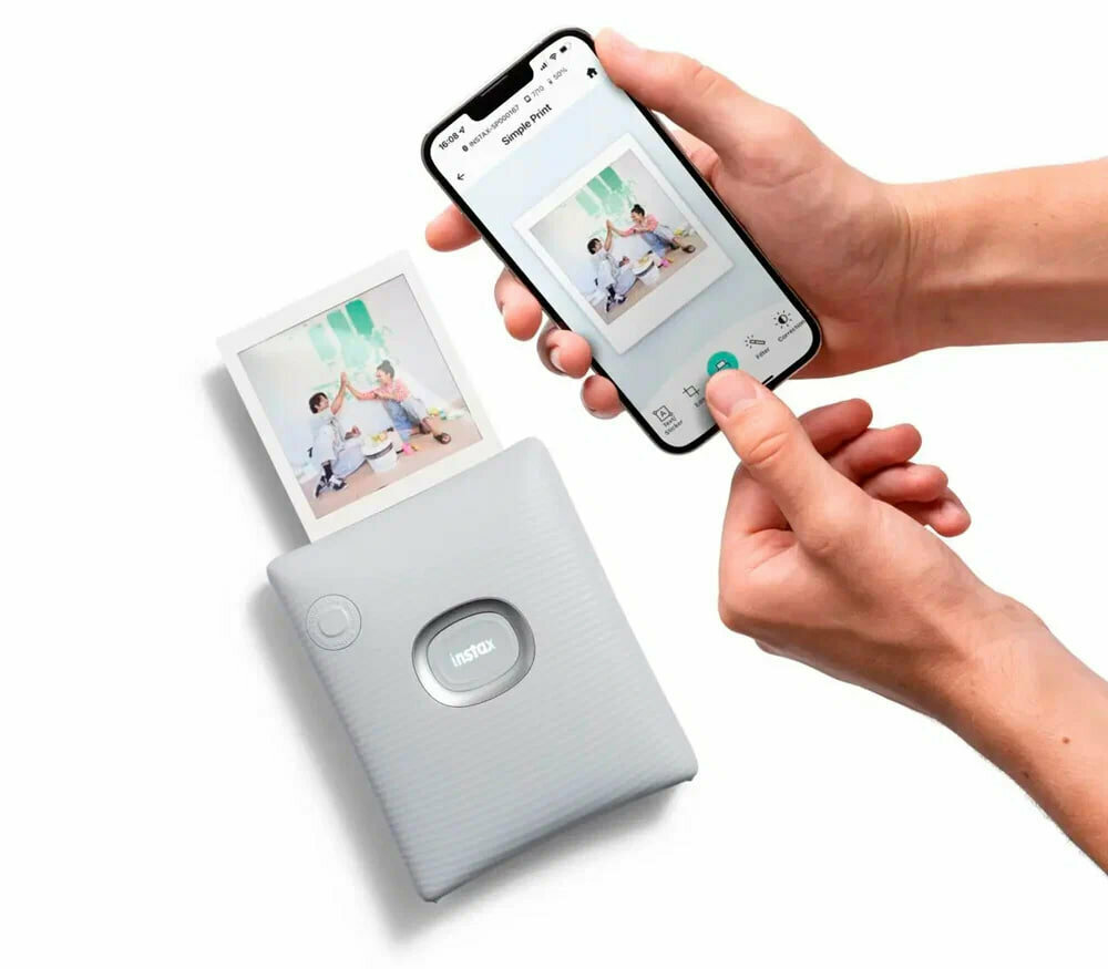 Фотопринтер Fujifilm Instax Square Link Ash White — фото 1