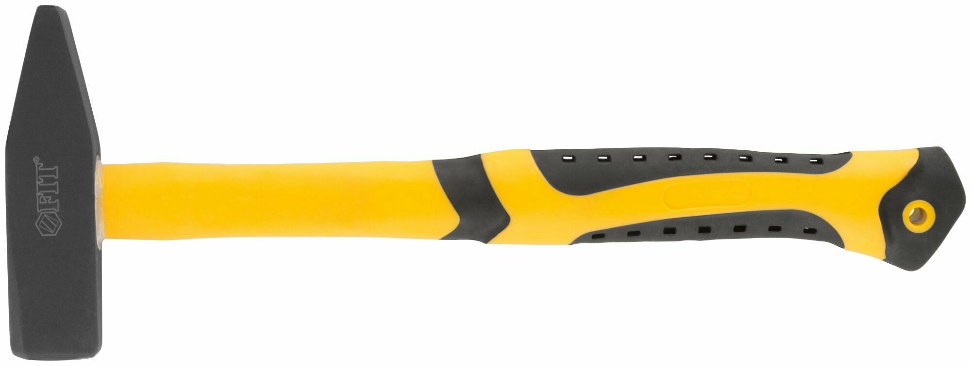 Молоток кованый, фиберглассовая усиленная ручка, антивибрационные накладки, Профи 800 гр.