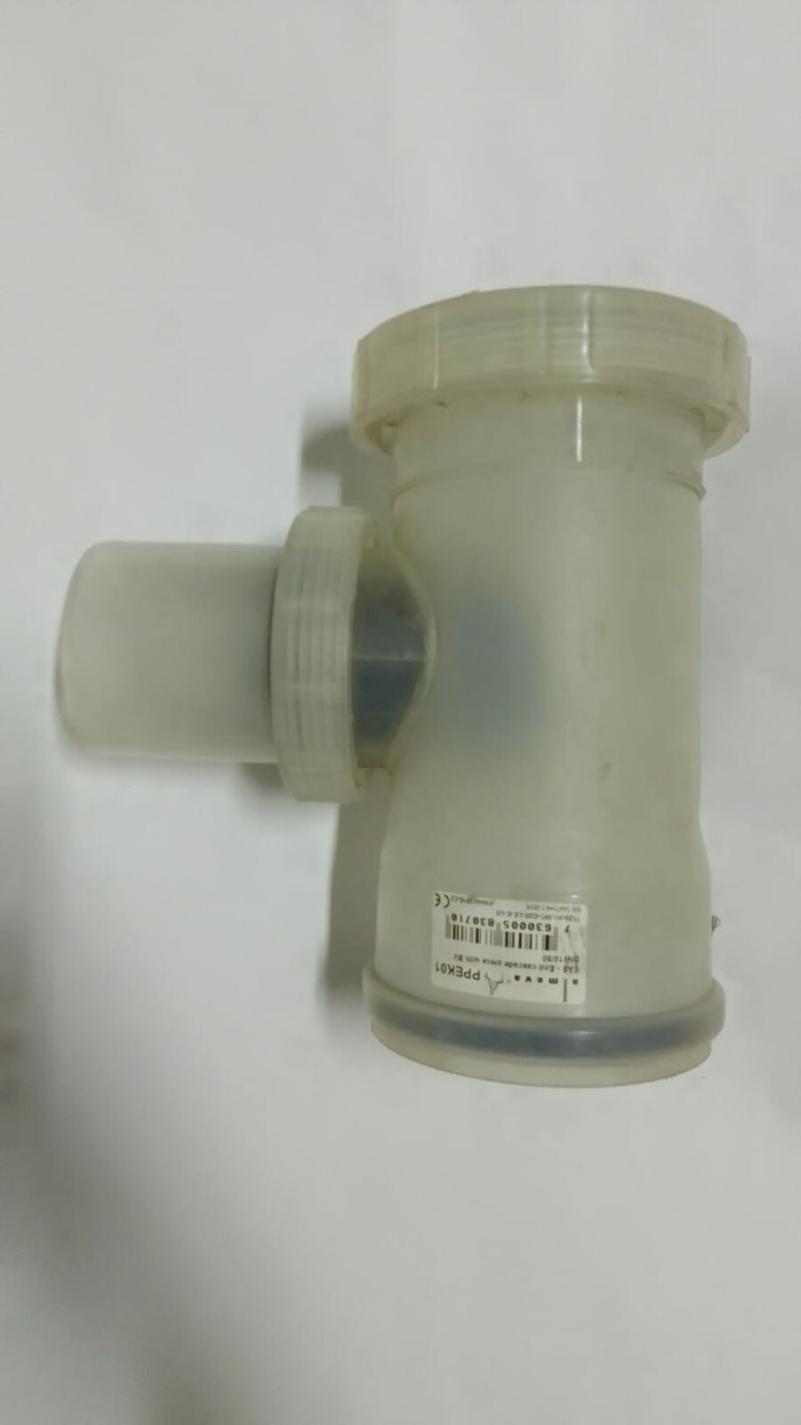 Конечная деталь каскада с обратным клапаном ALMEVA Ду 110/80 мм