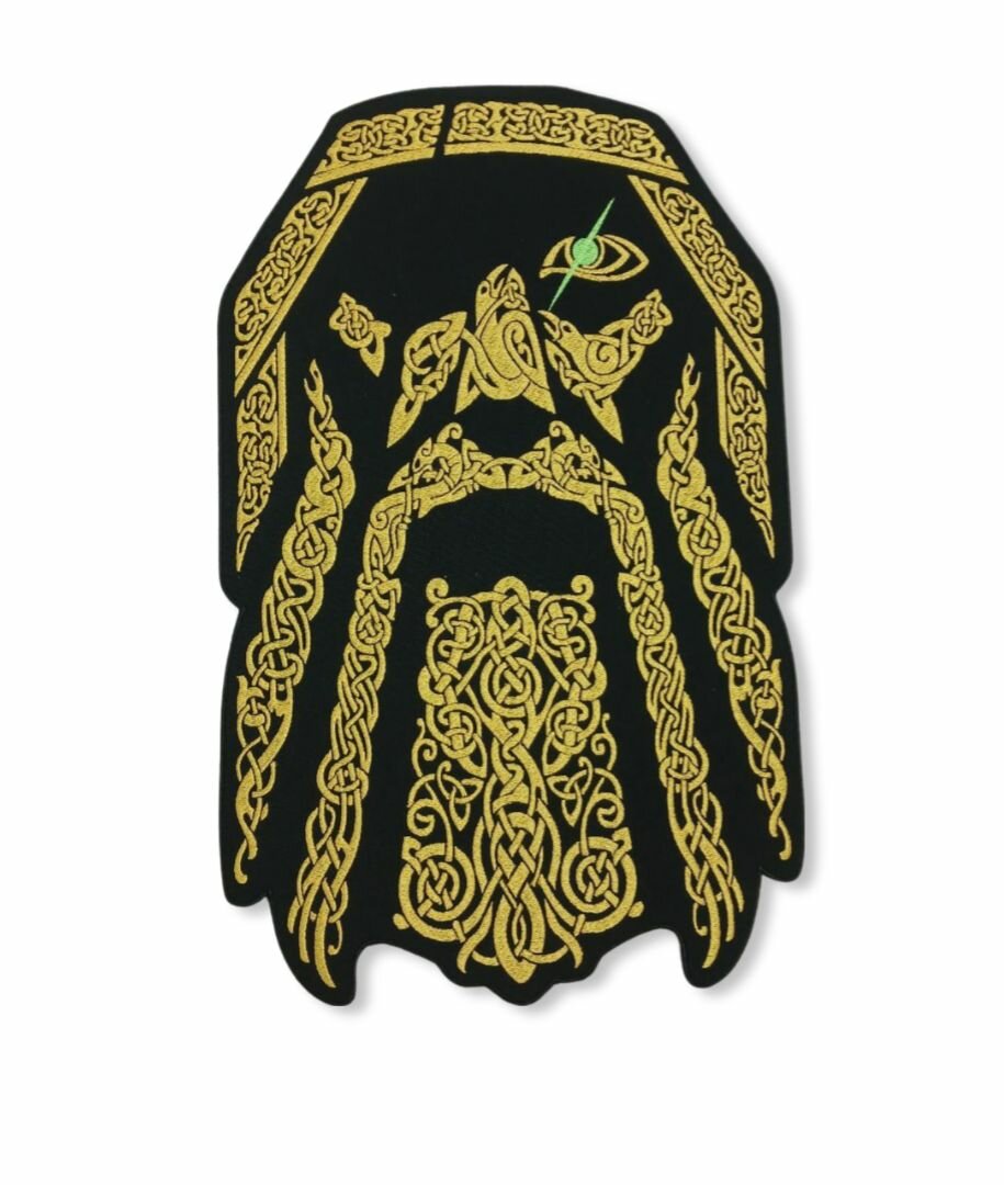 Большая нашивка на куртку, патч, шеврон байкерский, нашивка на спину Один Размер 42х26,5 см.