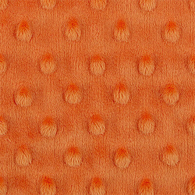 Ткань для игрушек, плюш "PEPPY" PEVD, 48x48см, 309г/кв. м, 100% полиэстер 08 оранжевый