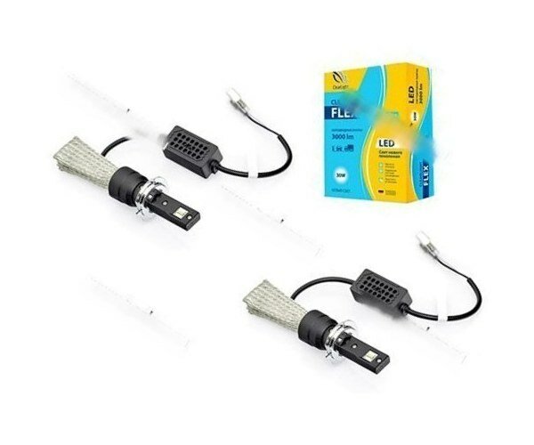 Лампа светодиод 12V H7 LED Flex Clearlight 3000lm – яркость и долгий срок службы