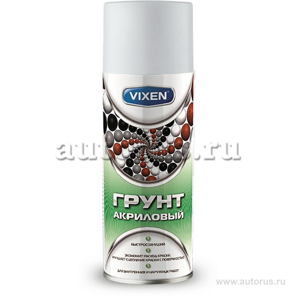 Грунт универсальный акриловый, белый, аэрозоль 520 мл vixen vx22000