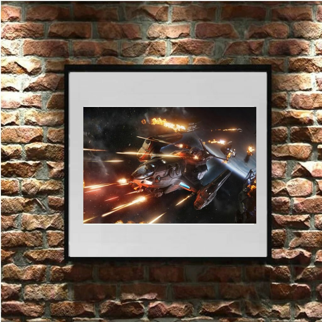 Плакат "star citizen" Cool Eshe из коллекции "Любимые герои", плакат А4 (29,7 х 21 см) для интерьера