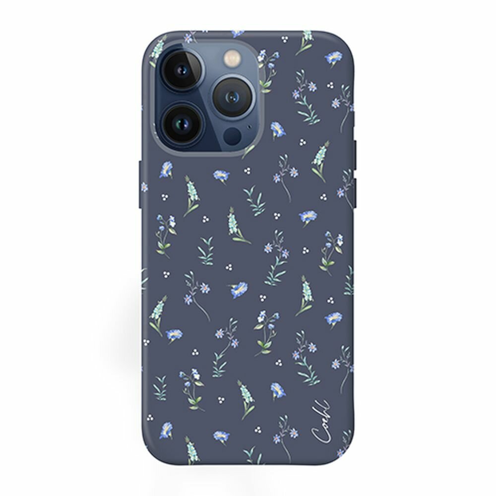 Чехол Uniq COEHL Prairie Lavender Blue для iPhone 15 Pro Лавандовый Синий
