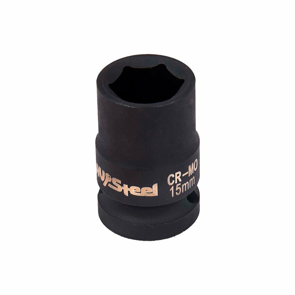 Головка ударная 1/2" шестигранная 15мм "AV Steel"