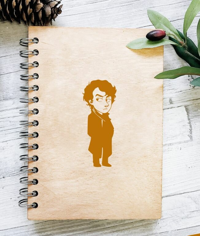 Скетчбук деревянный Шерлок, Sherlock №4