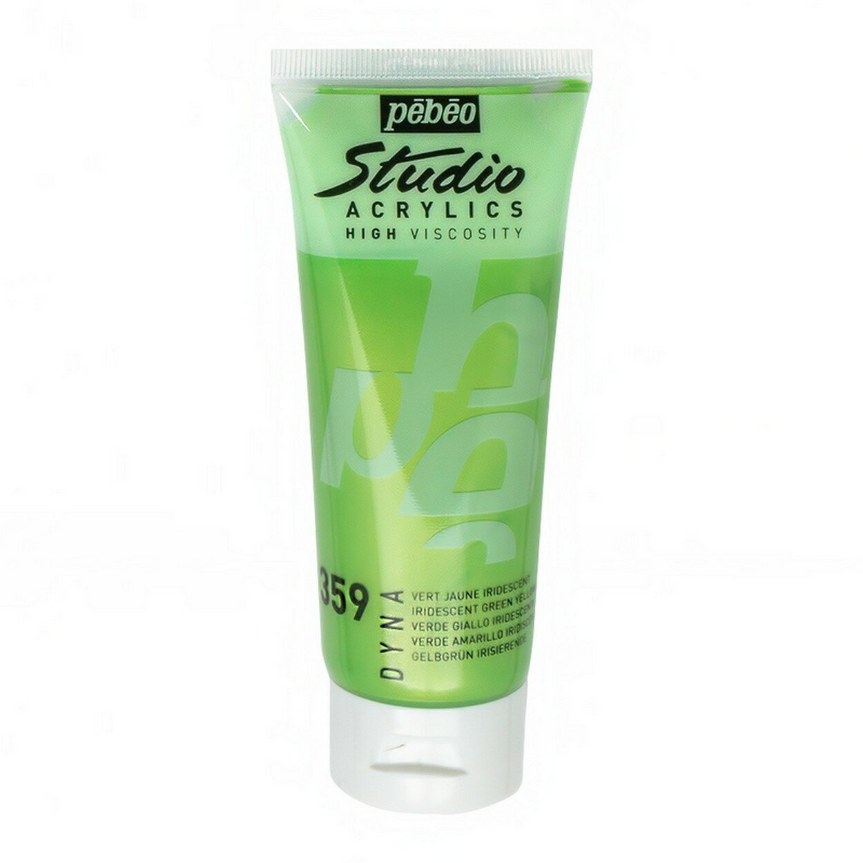 Краска акриловая Studio Acrylics DYNA 100 мл цв. зелено-желтый иридисцентный