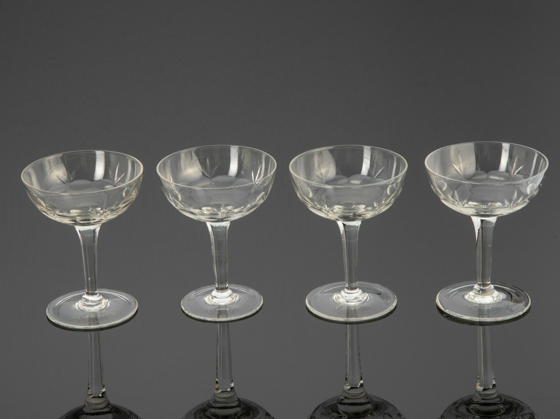 Набор бокалов для шампанского (форма "шале")