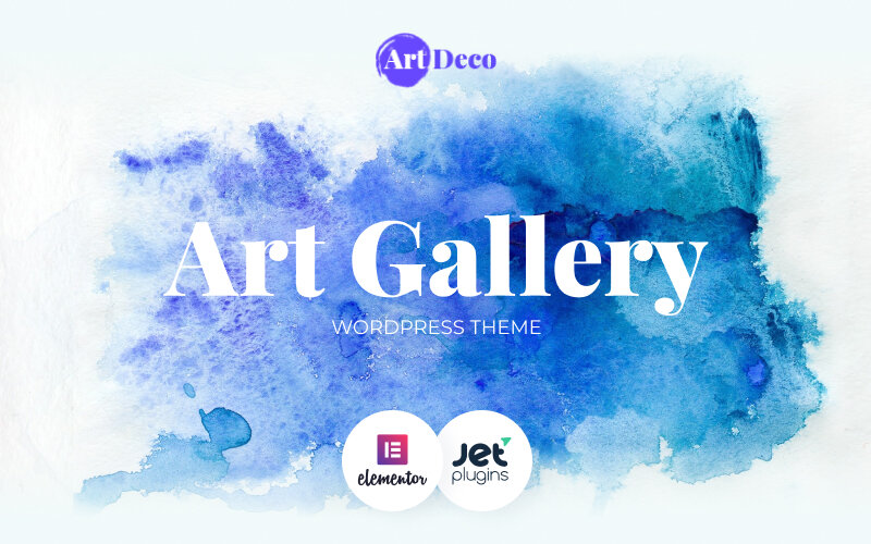 Подарочный сертификат на Шаблон для сайта Вордпресс с демоконтентом Art Deco - Art Gallery Theme WordPress