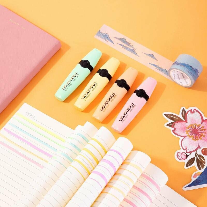 Текстовыделитель Deli Macaron зеленый толщина линии 1-5 мм, 1407959