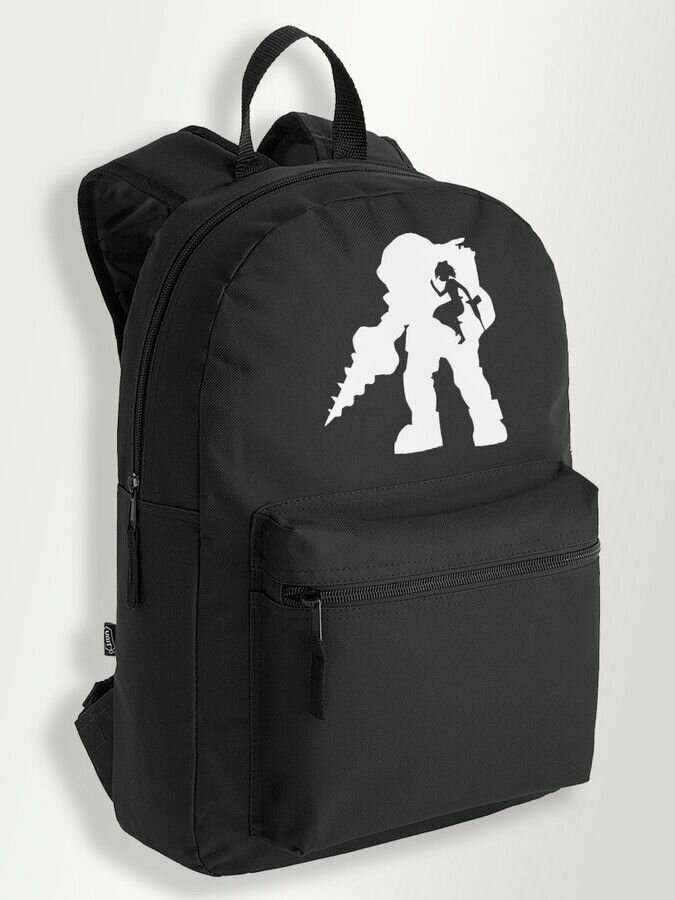 Черный школьный рюкзак с принтом игры Bioshock 2 - 322
