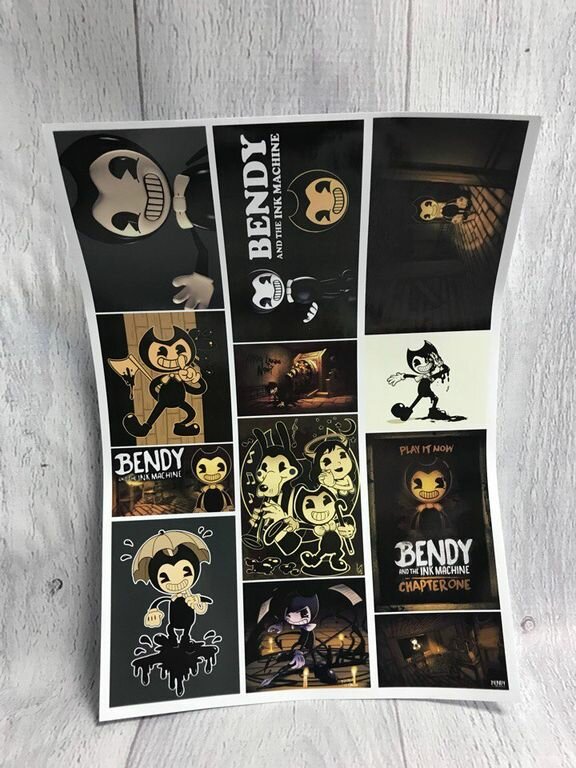 Набор наклеек Бенди и чернильная машина №2