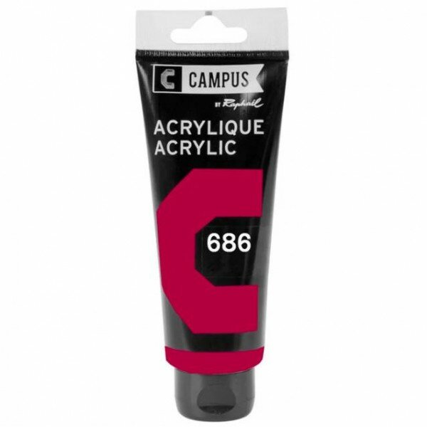 Акриловая краска Campus Sennelier № 686 Красный средний, 100 мл