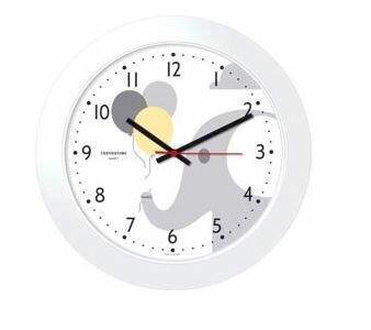 Тройка Часы настенные, серия: Интерьер, "Слоник", плавный ход, d-30.5 см