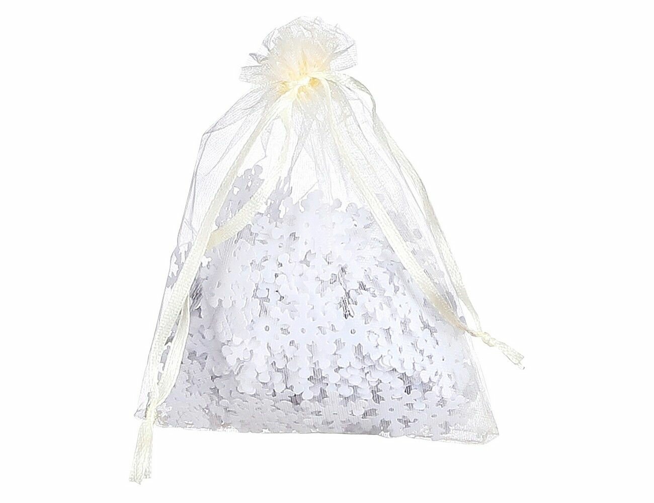 Блёстки снежинки-конфетти, белые, 25 г, Edelman 1106315