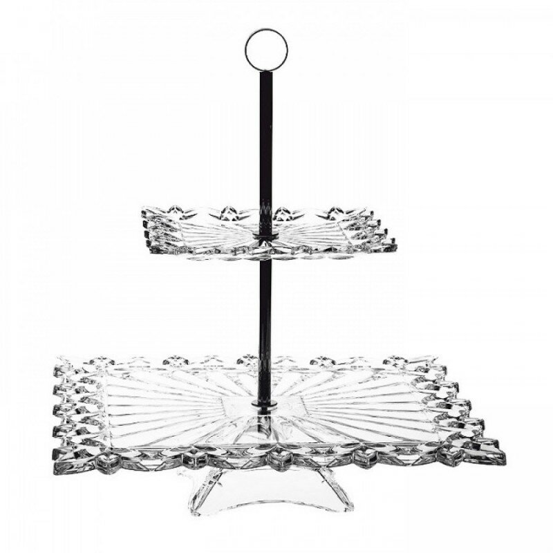 Этажерка двухъярусная "PIERCED" 35,5 см