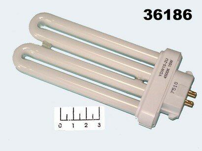 Лампа люминесцентная 15W GX10Q 4500K белый 4 контакта YDW15-2U