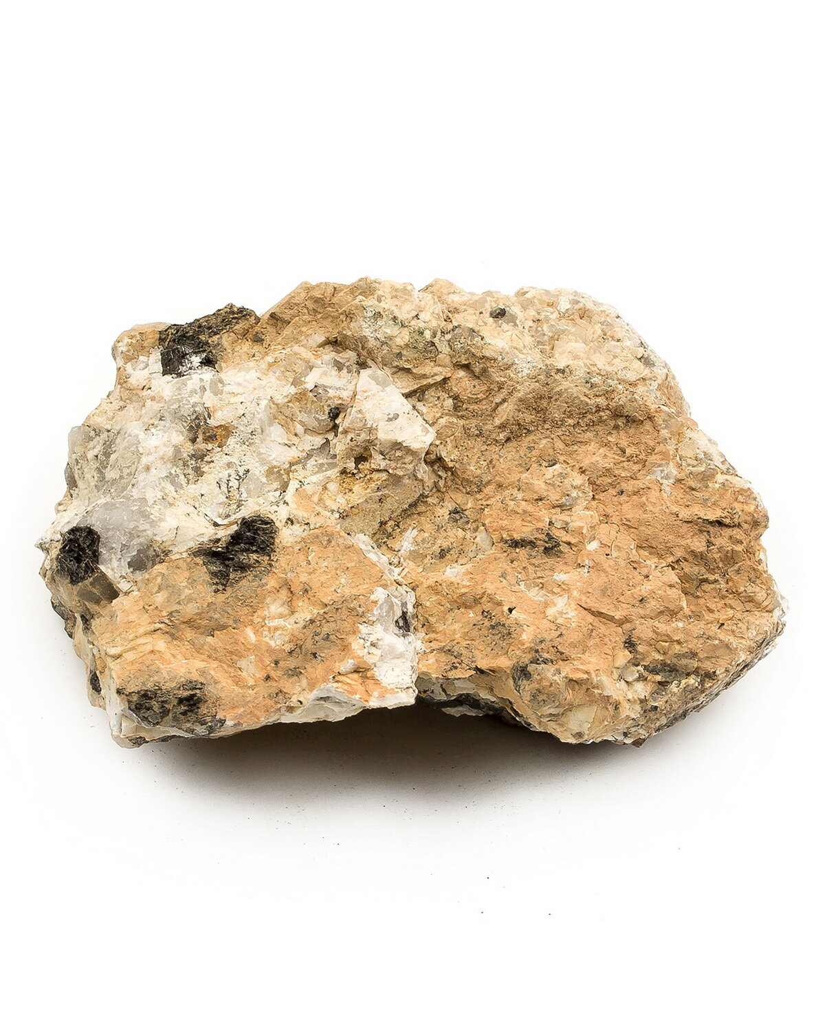 Турмалин Шерл в кварце, горные минералы, размер: 104х70х65 мм, вес: 519 гр.