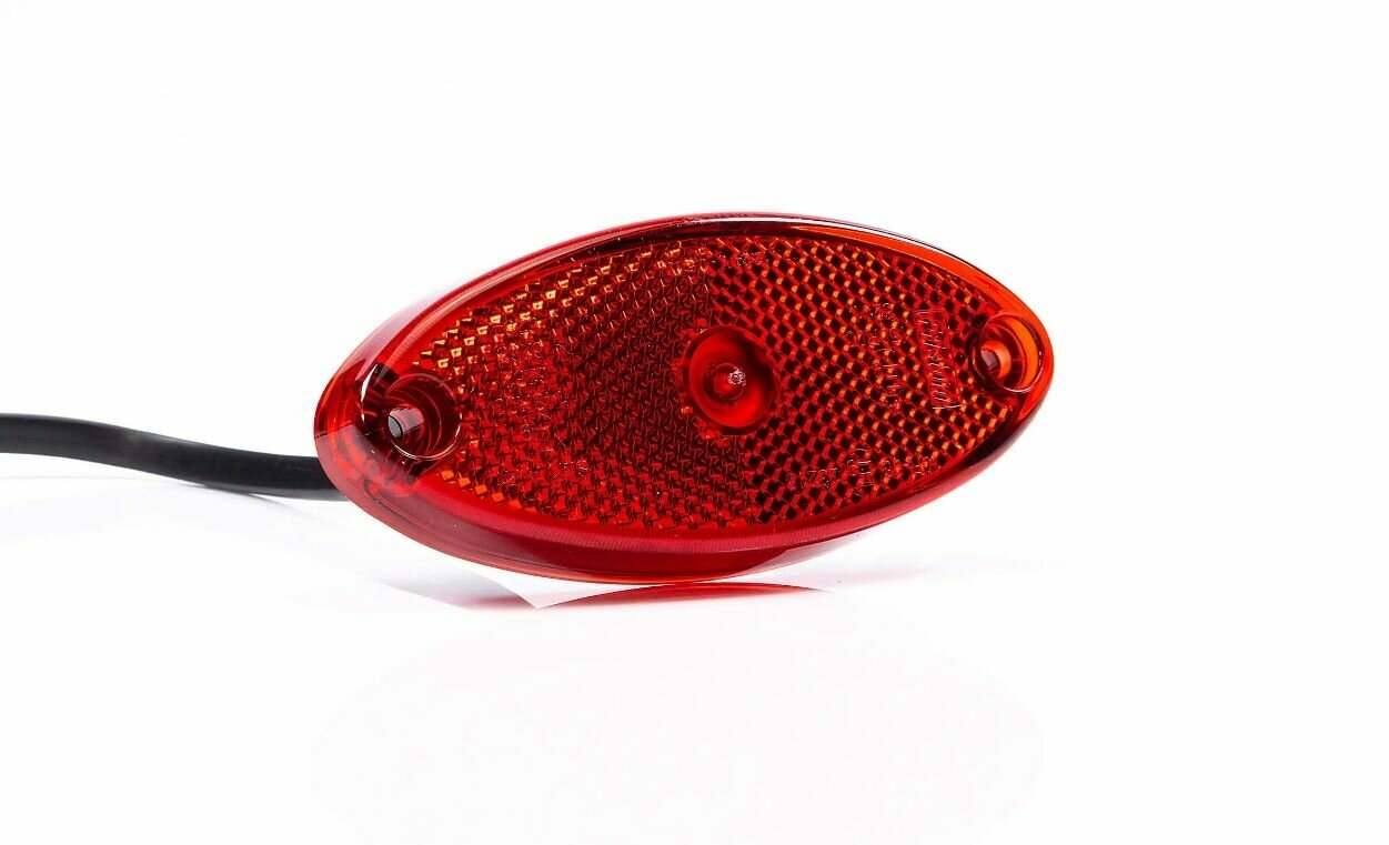 Фонарь габаритный светодиодный Fristom FT-061 C LED, 12-36В, красный, со светоотражателем (1 шт.)