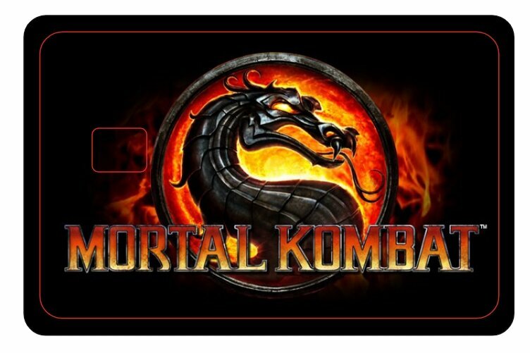 Наклейка на банковскую карту, стикер на карту, мемы, приколы, комиксы, стильная наклейка, MORTAL KOMBAT