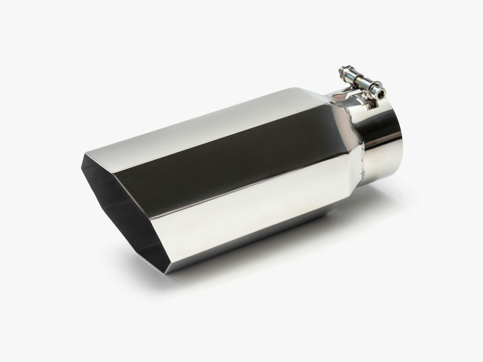 Насадка на глушитель Восьмигранная 76/100 Хром из нержавеющей стали для выхлопной системы автомобиля