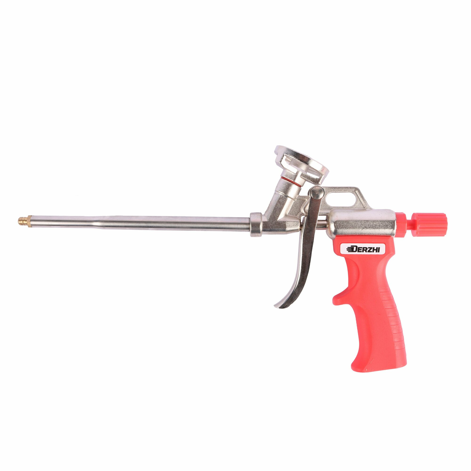 Пистолет для монтажной пены "Профи"металлический с улучшенным регулятором DERZHI PROFI