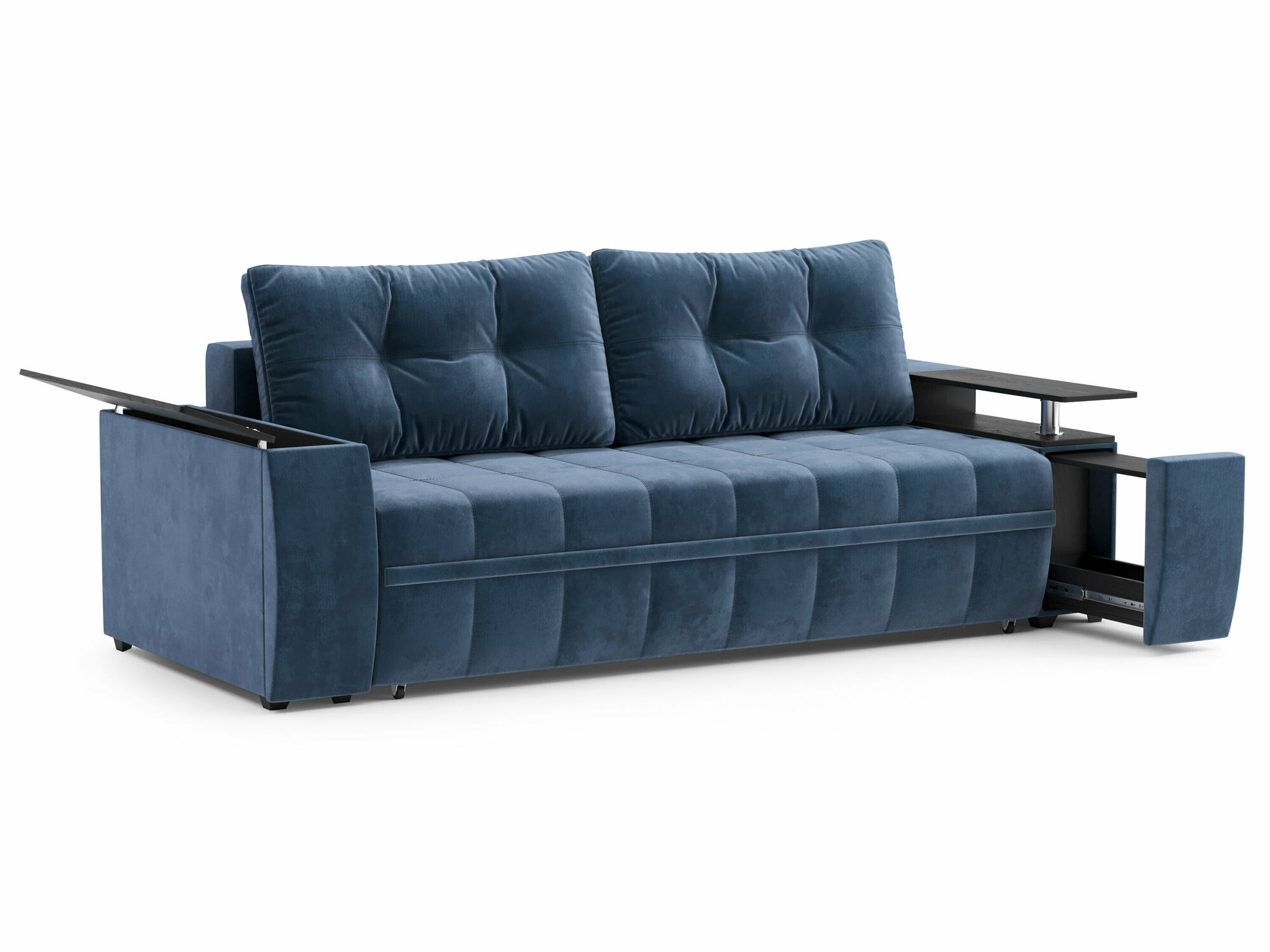 Диван Мустанг / еврокнижка /диван кровать/диван прямой/диван для сна/диван раскладной/НПБ/Диван с коробом в подлокотнике