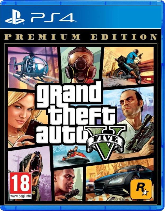 Игра Grand Theft Auto V Premium Edition (GTA 5) (русские субтитры) для PS4
