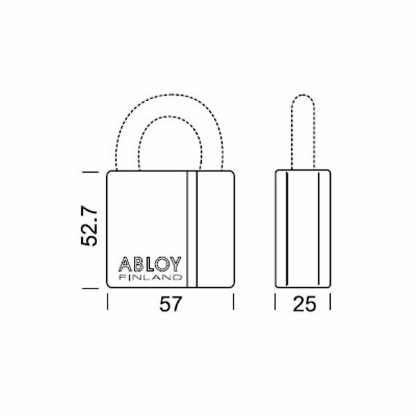 Навесной замок Abloy PL 340/50 C Classic