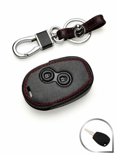 Чехол для ключа красная нить №791 RENAULT Duster (смарт)