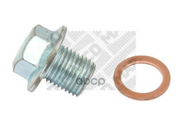 Пробка масляного поддона с уплотнительным кольцом NISSAN MICRA II (K11) 1.0 i 16V III (K12) 1.2 16V Mapco арт. 95947