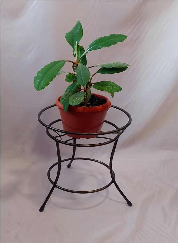 Подставка для цветов металлическая на 1 горшок Крокус большой 31х31х41см.