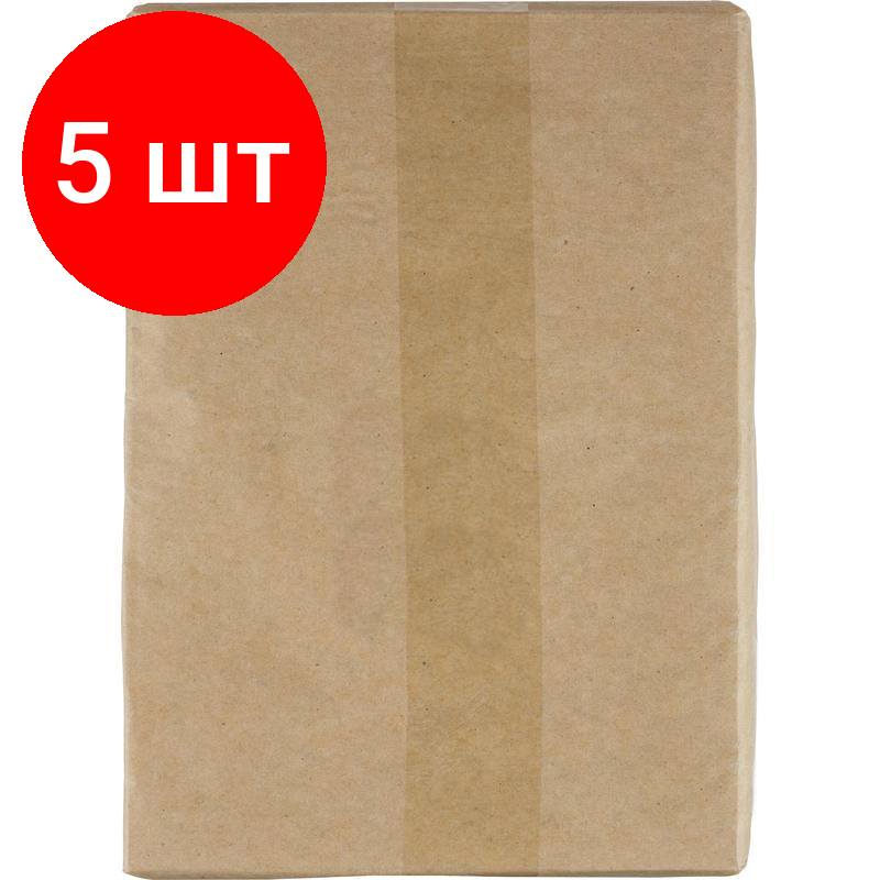 Комплект 5 упаковок, Картон белый 200л, А4, немелов,260гр