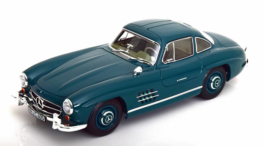 Модель коллекционная NOREV Mercedes 300 sl gullwing 1954 green / мерседес крыло чайки гуллвинг зеленый